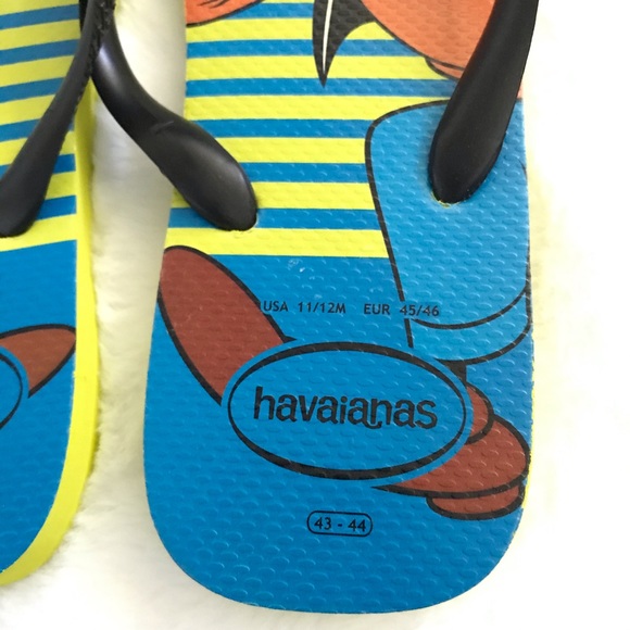 Havaianas | Shoes | Nwt Goofy Disney Mickey Flip Flops Blue Orange 2 ...